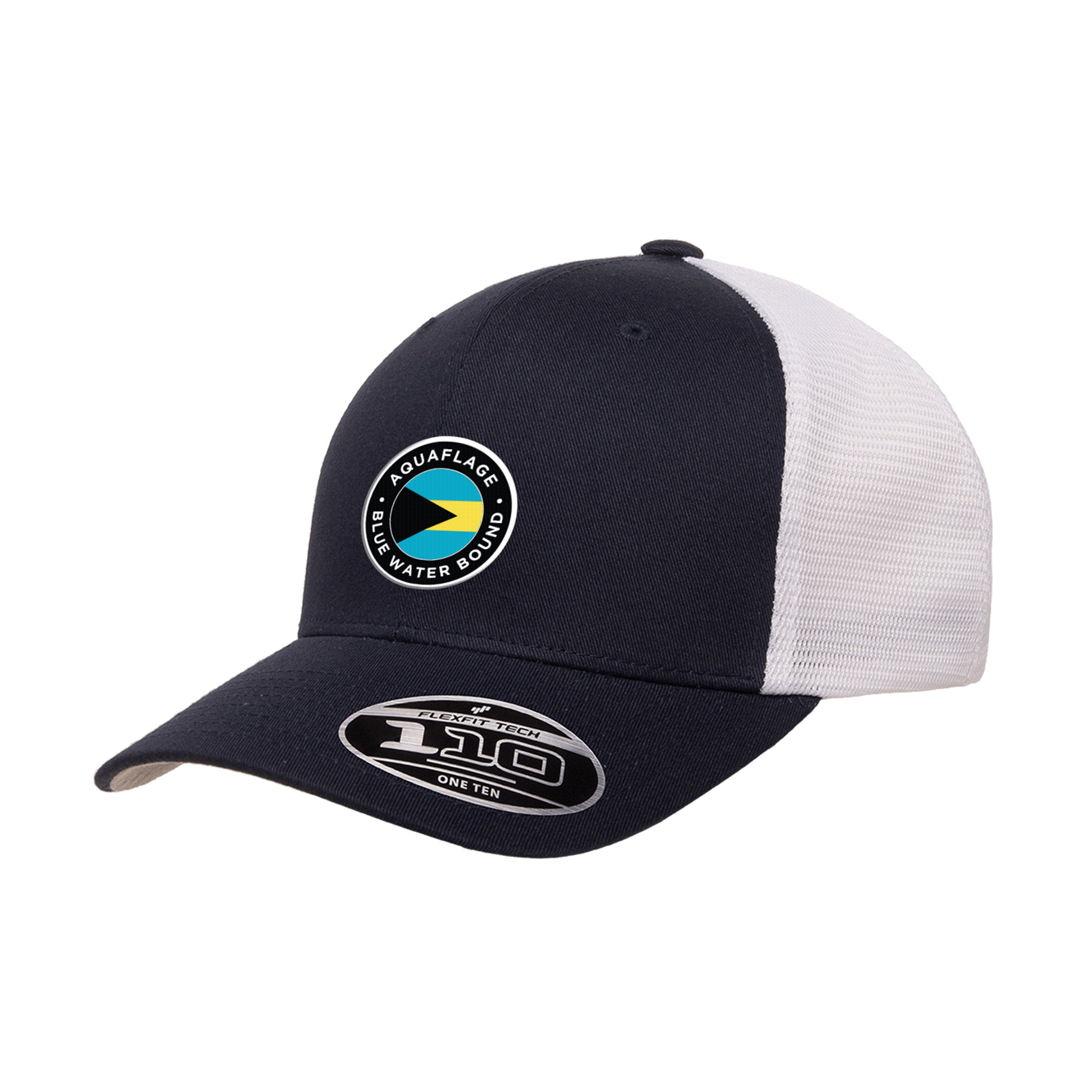 Blue Water Bound Navy/White Trucker Hat – Aquaflage